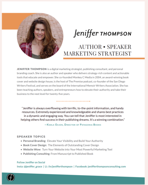 Yes, You Need a Speaker One Sheet: A How-To With Examples - Jeniffer ...